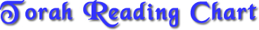 Torah Reading Chart